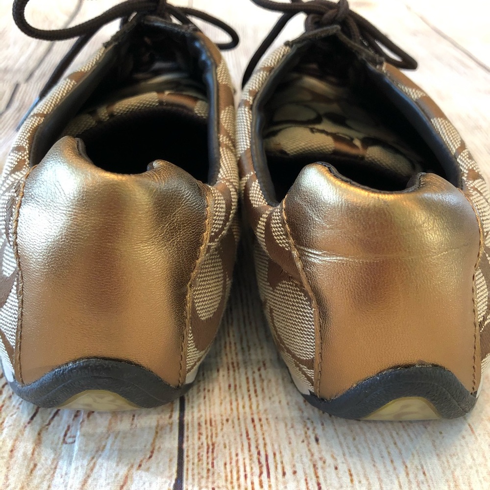 Coach Jayme Sneakers Brown Logo Fabric & Suede 8 - Gem